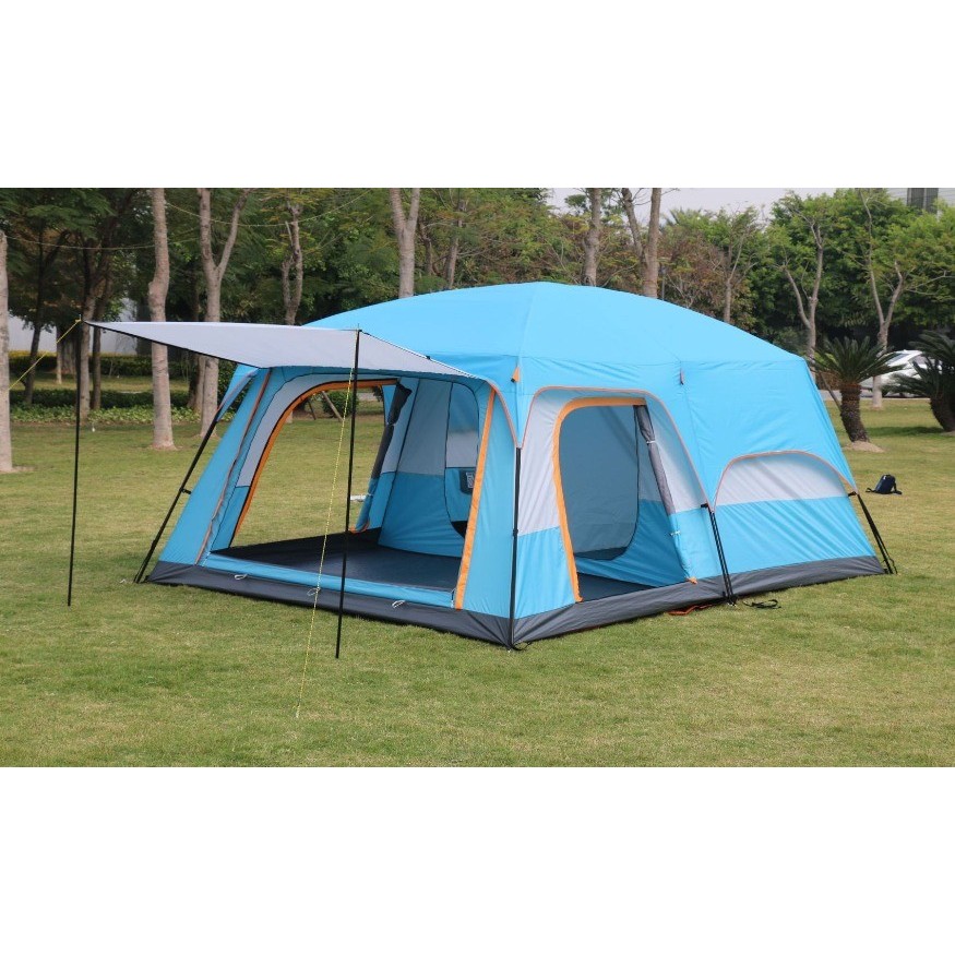 Jual Tenda Besar Muat 3-12 Orang Tenda Camping Tent Outdoor Double ...