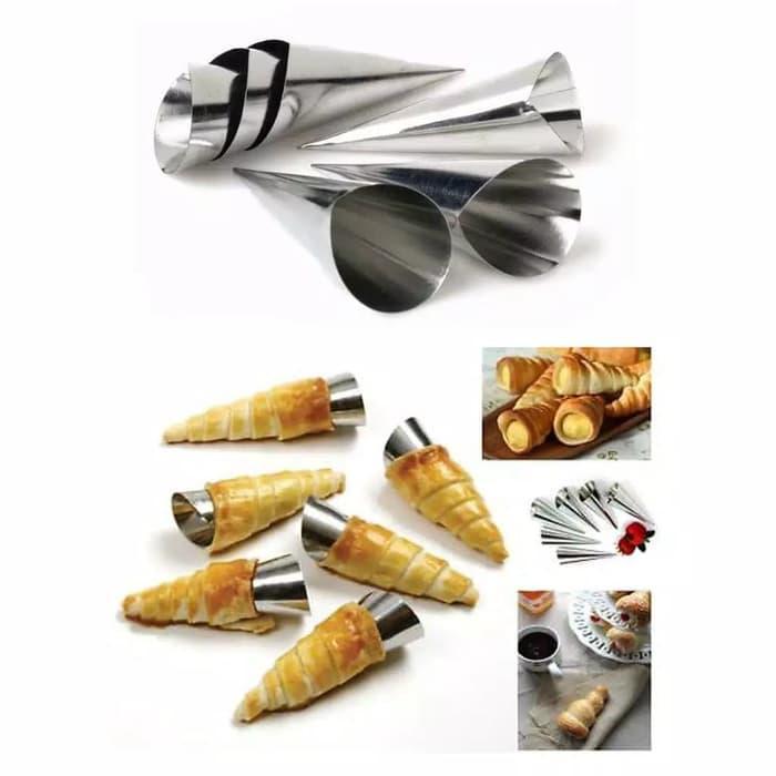 Jual Cetakan Cum Cum cumcum Kerucut Corneto Kue Rhum Horn Pastry Roti ...