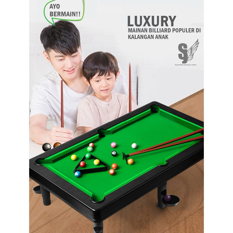 Jual Mainan Edukasi Anak Billiard import 33cm snooker Board Game Mainan ...
