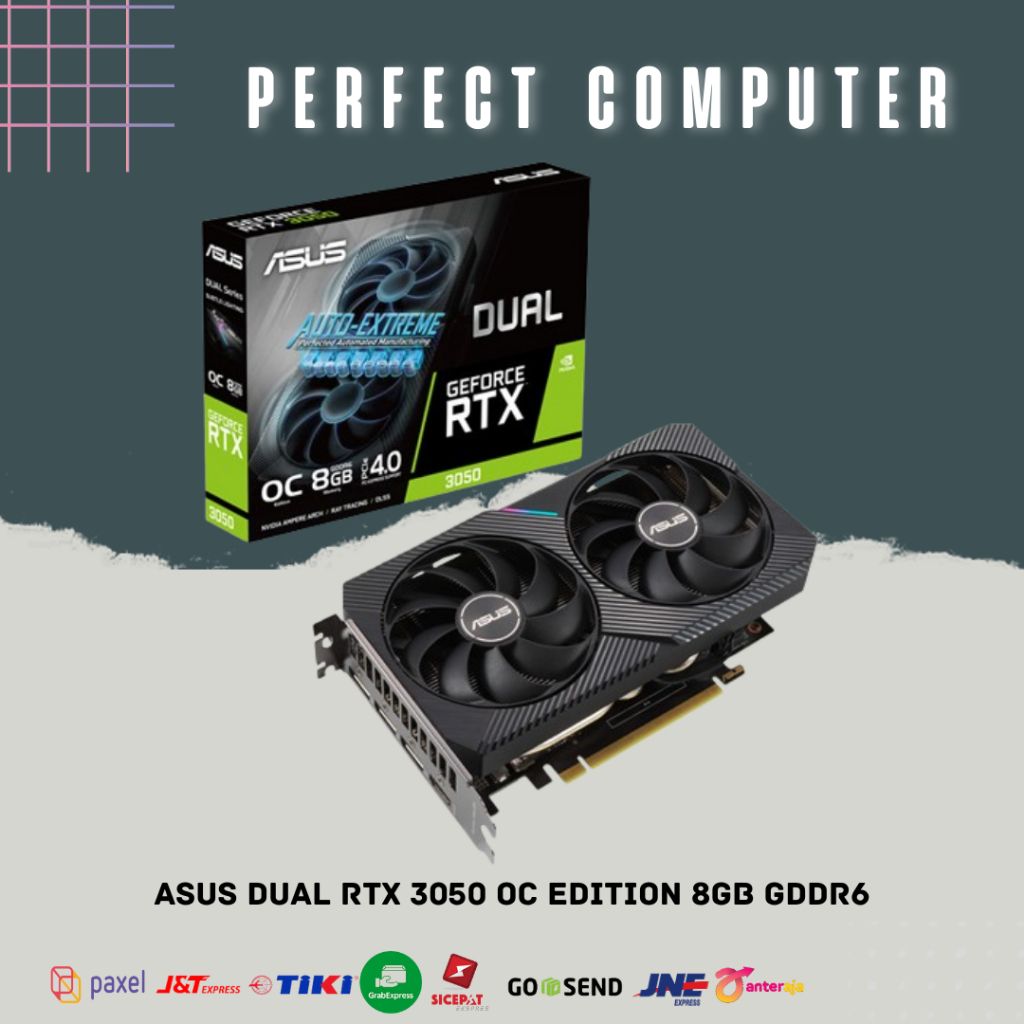 Jual Vga Asus Dual Geforce Rtx 3050 V2 Oc Edition 8gb Gddr6 Shopee