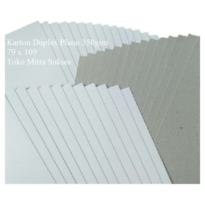 Jual Karton Duplex Plano 79cm x 109cm 350GSM HARGA PER LEMBAR | Shopee ...
