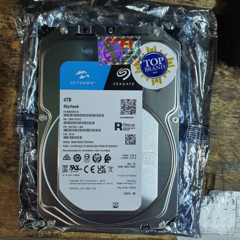 Jual HDD HARDISK CCTV SEAGATE SKYHAWK 4TB MFI RESMI | Shopee Indonesia
