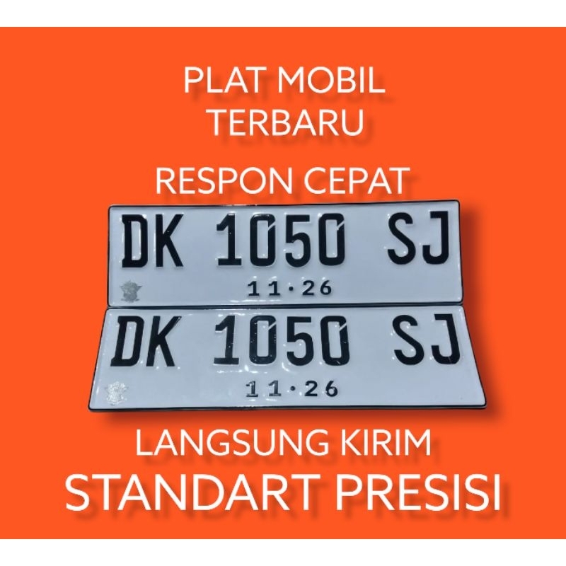 Jual Plat Nomor Mobil & Motor Sepasang Respon Cepat Langsung Kirim ...