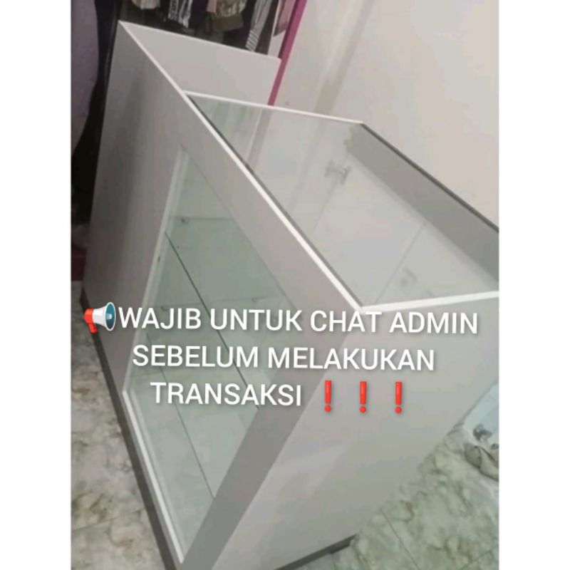 Jual MEJA KASIR ETALASE KACA MEJA KASIR KACA MEJA COUNTER MEJA TOKO ...