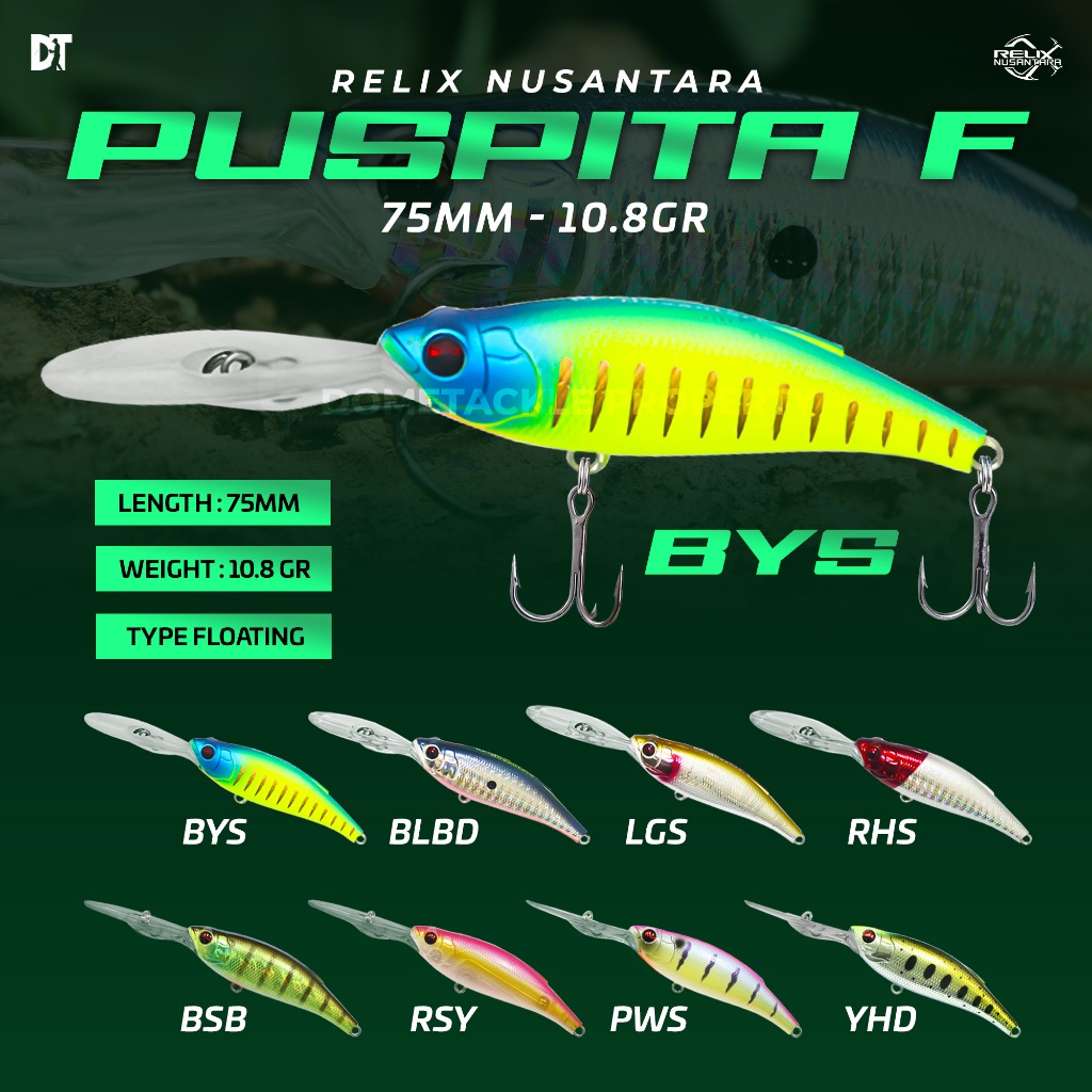 Jual Puspita Relix Nusantara Minnow Lure Pancing Floating 80 Mm 18.8 Gram Umpan Pancing Casting ...