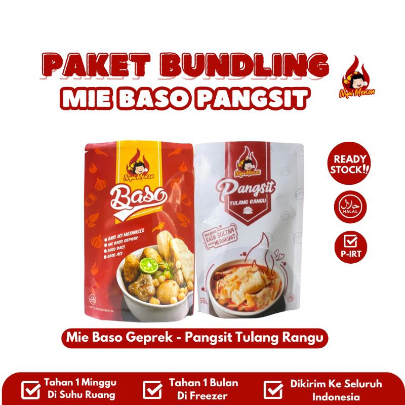 Jual Paket Bundling Mie Baso Pangsit Nyai Mercon | Shopee Indonesia