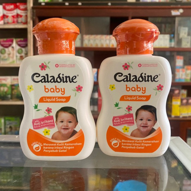 Jual CALADINE BABY LIQUID SOAP WITH ANTI IRRITANT BOTOL 200 ML | Shopee ...