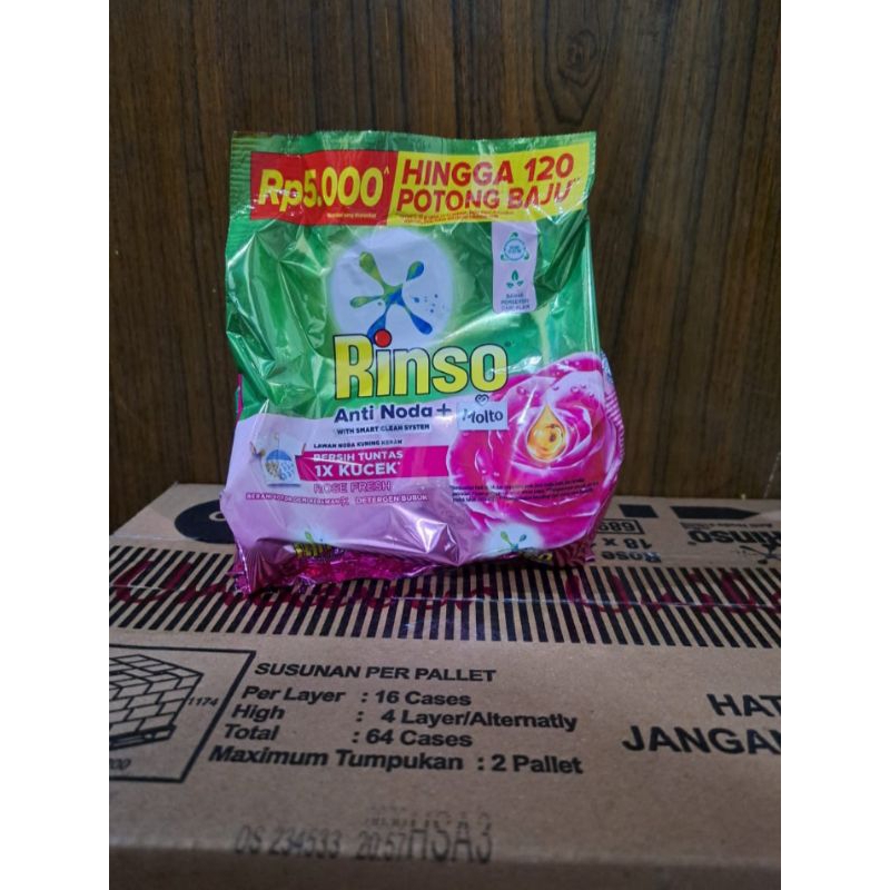 Jual RINSO 5000 195 g 2 Dus (2x18 pcs) | Shopee Indonesia
