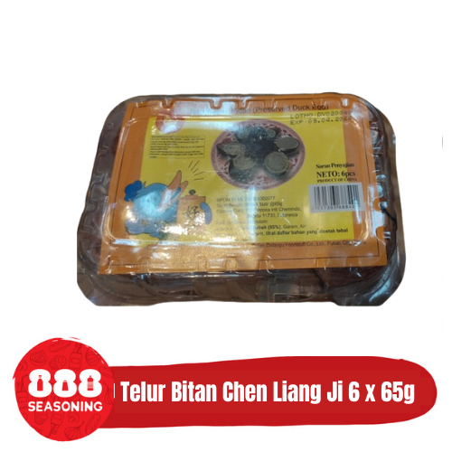 Jual Telur Bitan/ Telur Pidan Preserved Duck Egg Chen Liang Ji 6 x 65g ...