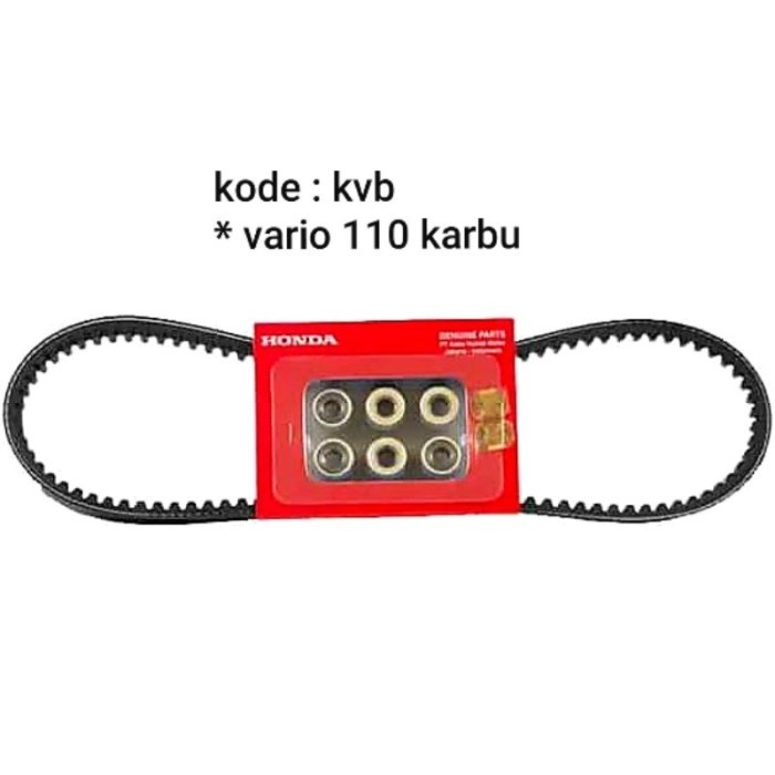 Jual Pambel v belt vanbelt SET + ROLLER HONDA vario 110 karbu/cbs KVB ...