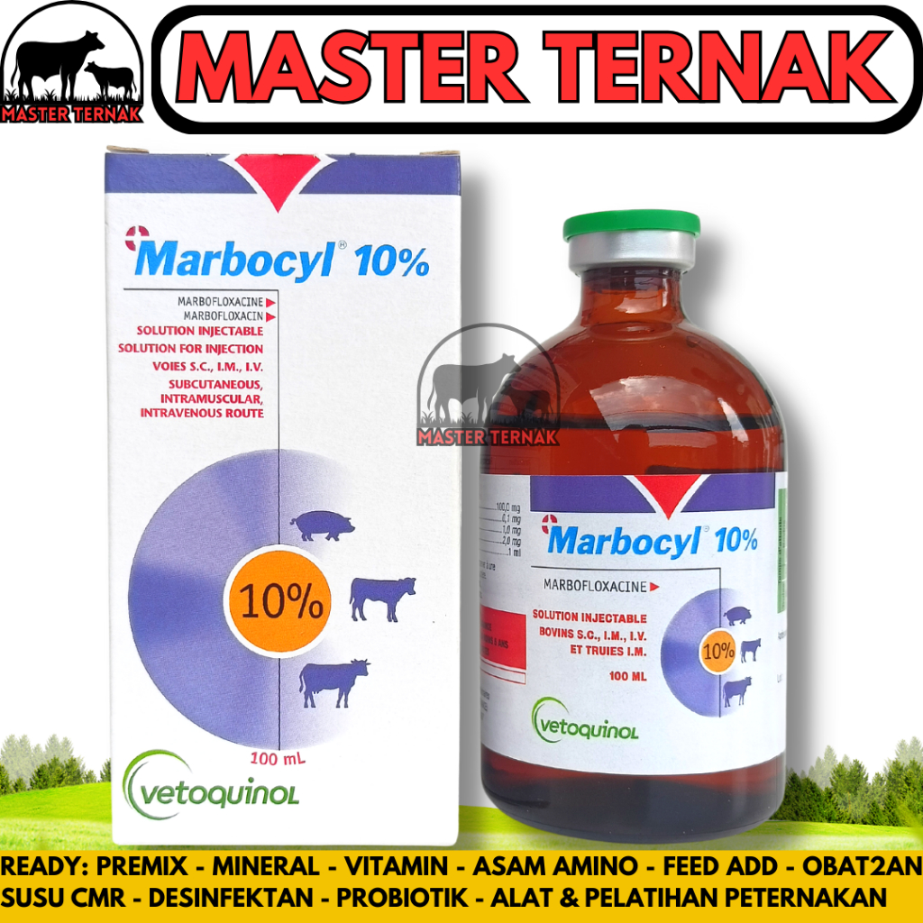 Jual MARBOCYL 10% 100ML - Obat Spesialis Pernafasan & Mastitis Hewan ...