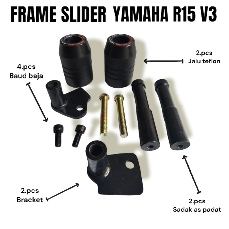 Jual FRAME SLIDER ORIGINAL PREMIUM R15 V3 VVA VIXION R & XSR | Shopee ...