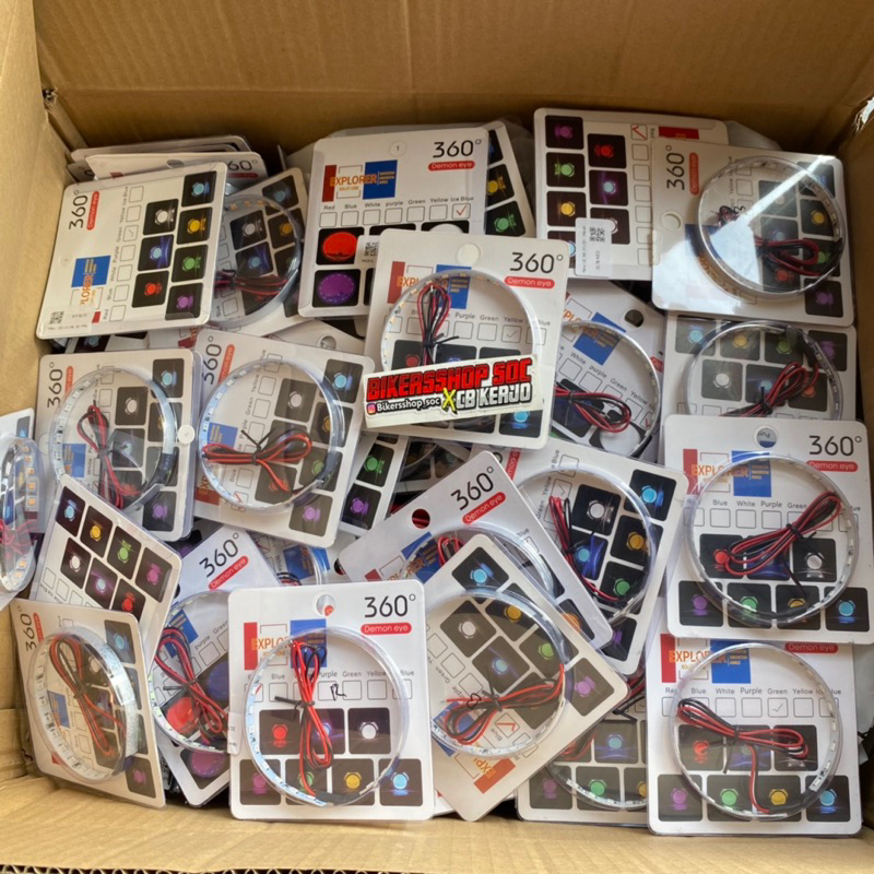 Jual new demon eye devil eye 360 24 led aes demon 1 warna | Shopee ...