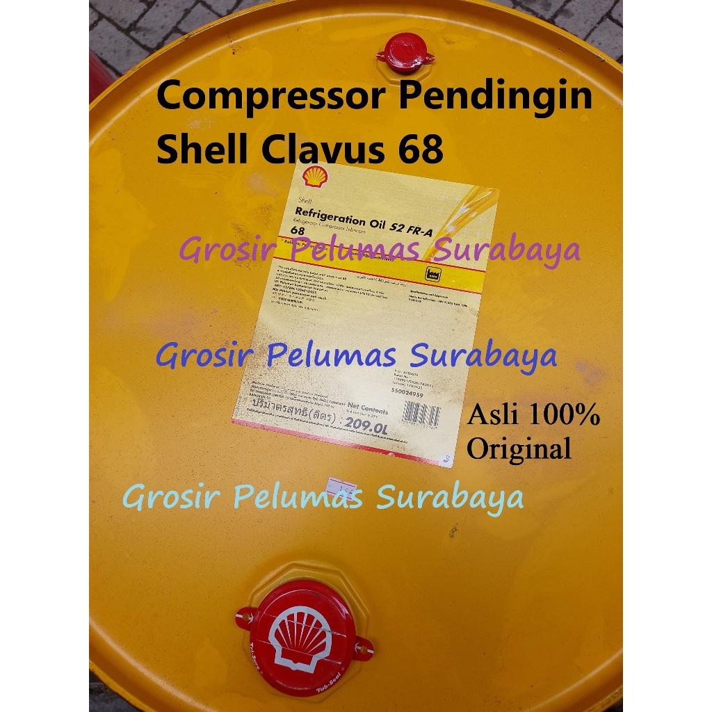 Jual Original Shell refrigeration oil S2 FRA 68 / Clavus . Oli ...