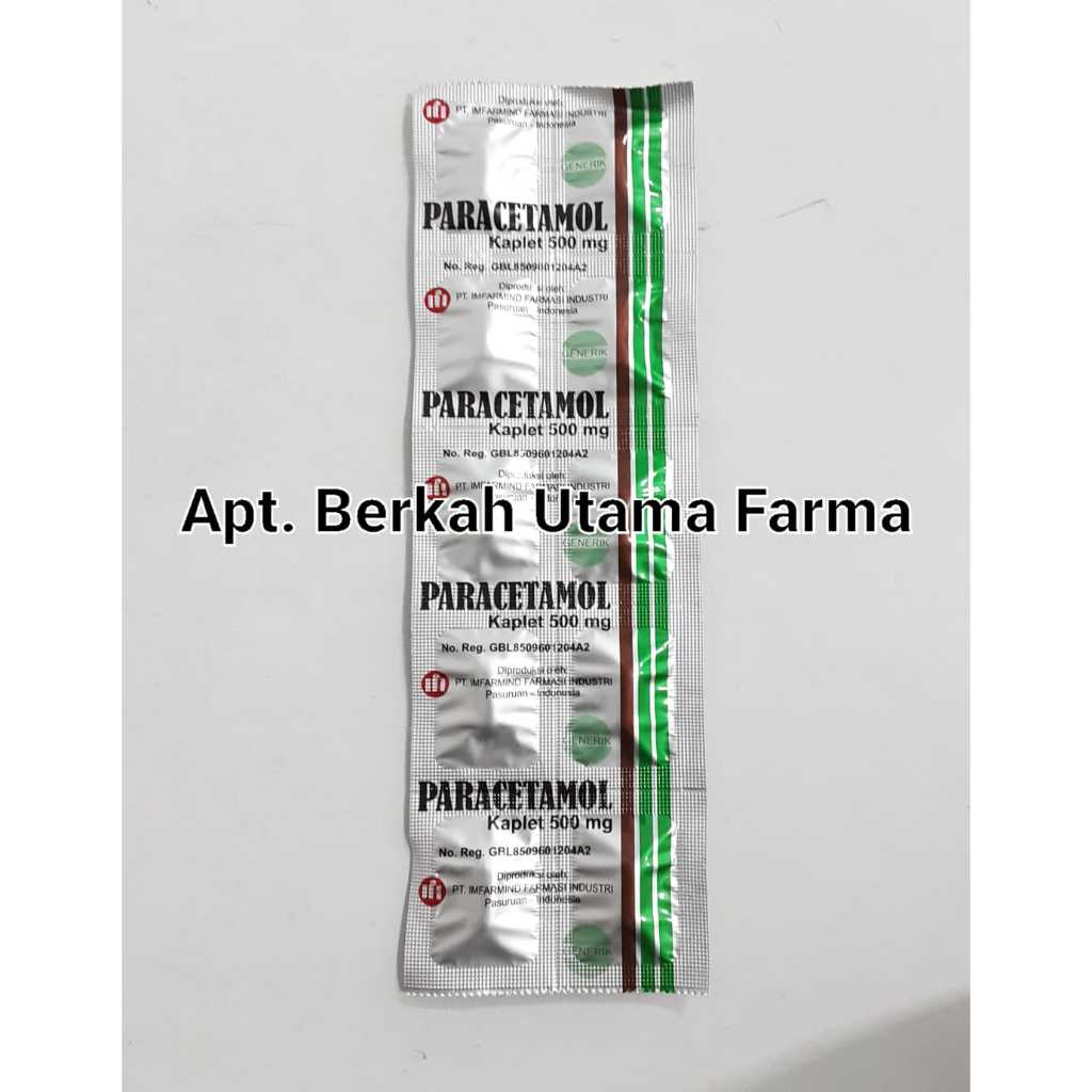Jual paracetamol 500 mg Strip isi 10 kaplet ( IMFAR/Rama/PIM ) | Shopee ...