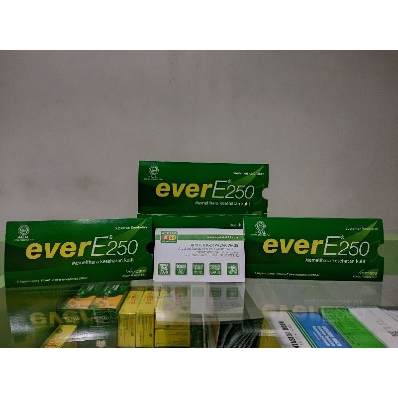 Jual Ever E 250iu Kapsul Lunak Per Strip Isi 6 Tablet (per Strip ...