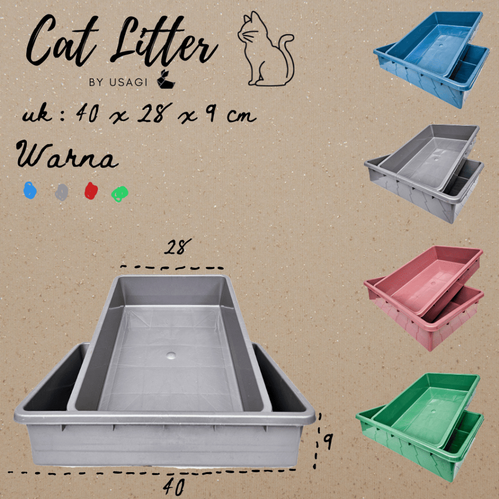 Jual Litter Box Kucing Tempat Pasir Ukuran Besar | Shopee Indonesia