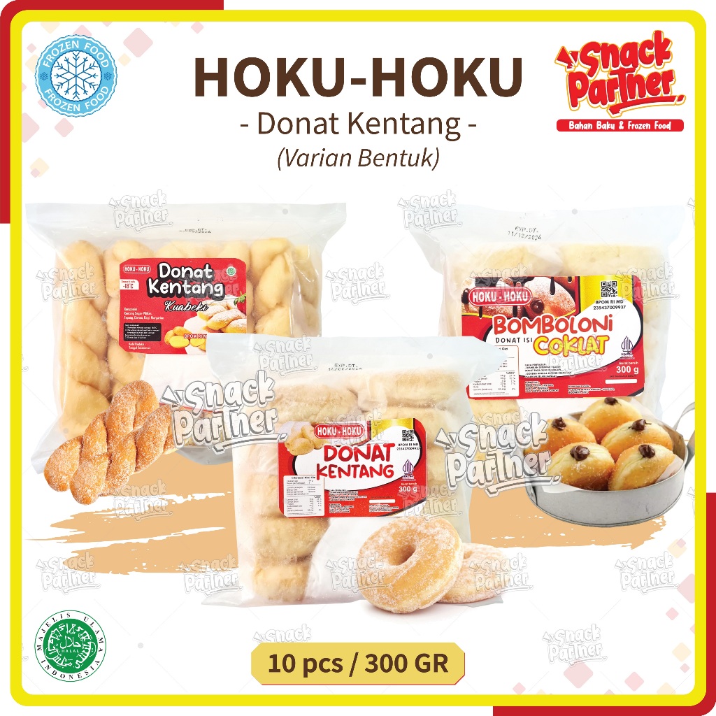 Jual DONAT KENTANG - HOKU 10 PCS / 300 GR - FROZEN FOOD - Kuabeki ...