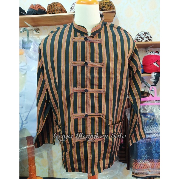 Jual Baju Surjan Lurik Model Koko | Shopee Indonesia