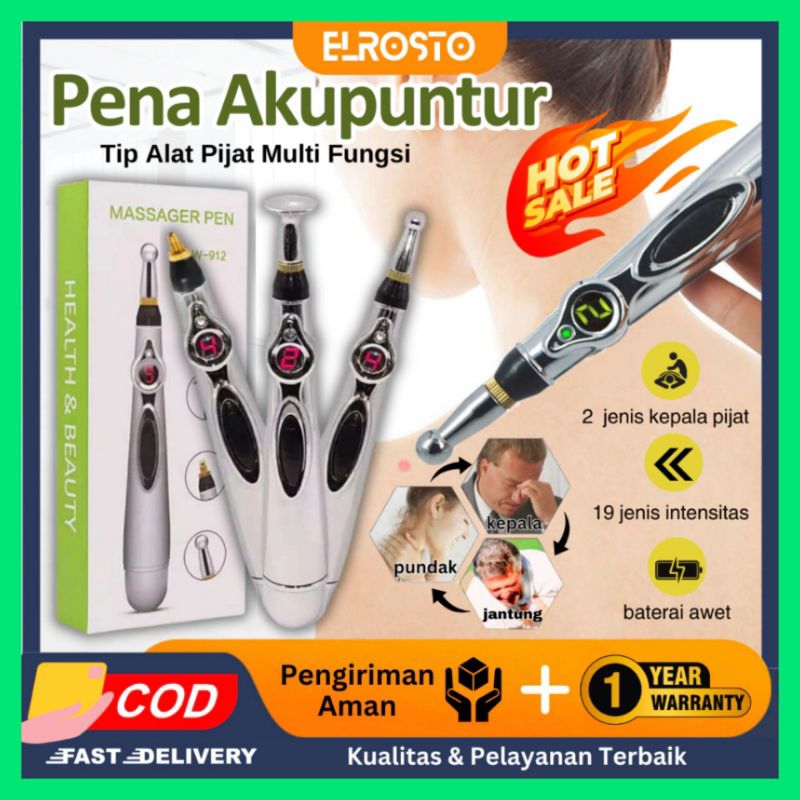 Jual (JAMINAN ORI) PENA PEN PULPEN PIJAT TERAPI LESER REFLEKSI ELEKTRIK ...