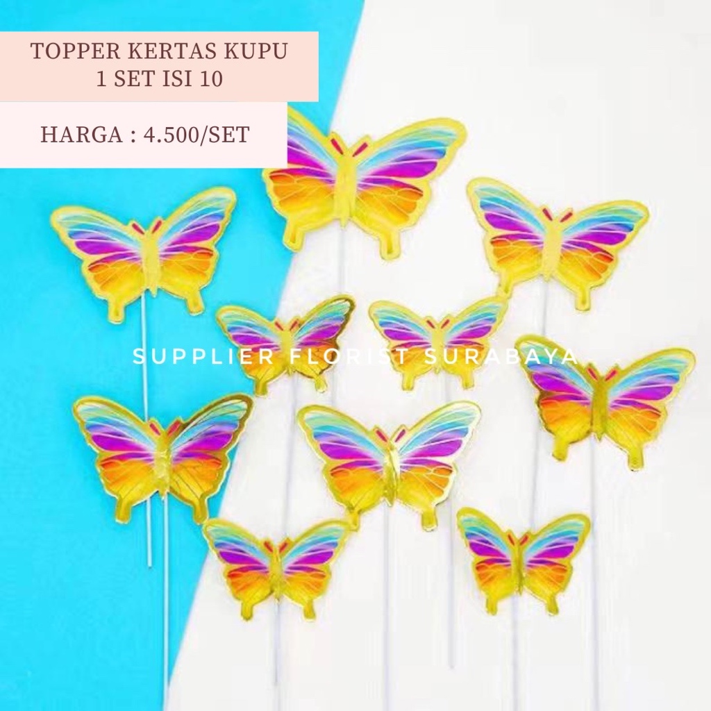 Jual TOPPER HIASAN KUE KUPU KUPU BUTTERFLY CAKE TOPPER ULANG TAHUN ...