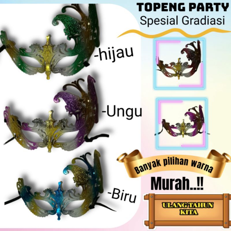 Jual (topeng import )topeng party,topeng gradiasi,topeng pesta, topeng ...