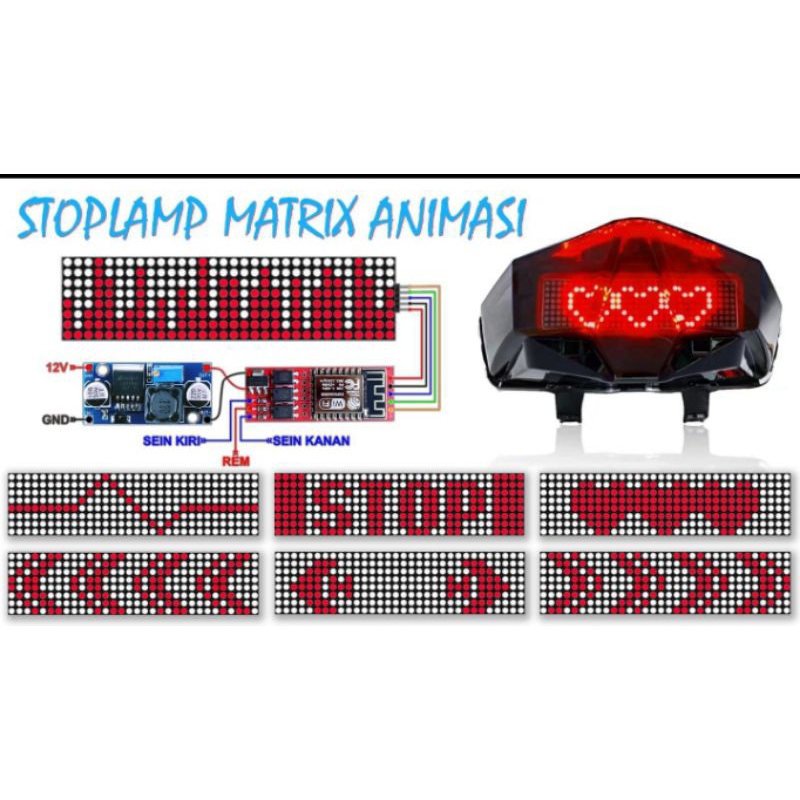 Jual Stoplamp running text animasi siap pakai | Shopee Indonesia