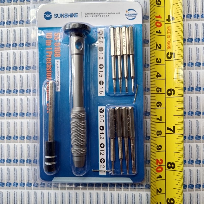 Jual OBENG Satu SET SUNSHINE 10 IN 1 SS-5108 ORIGINAL Pembuka Handphone ...