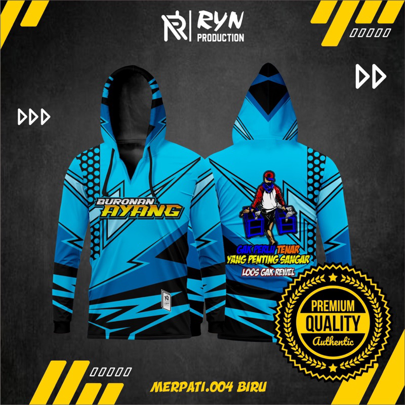 Jual Jersey Merpati Buronan Ayang Biru FULL PRINTING CUSTOM SATUAN ...