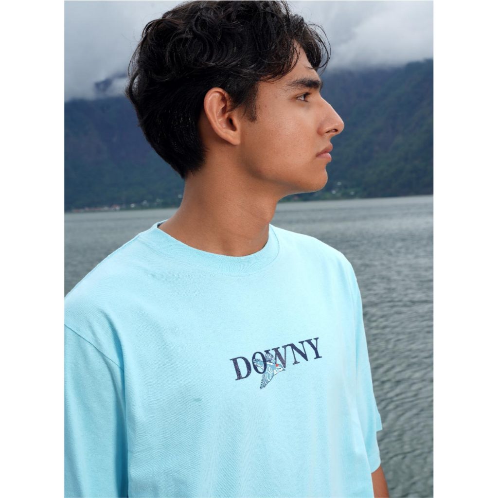 Jual allmarch Downy Tshirt Light Blue | Shopee Indonesia