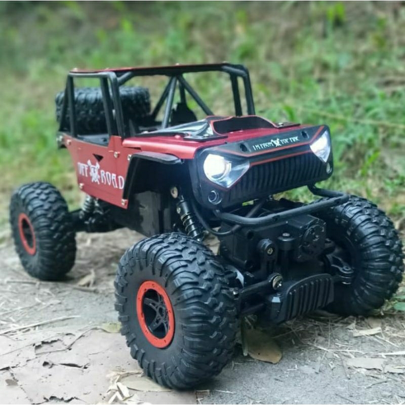 Jual MOBIL REMOT JEEP OFFROAD RC 4WD 2,4GHZ BODY METAL ALLOY DAN BATERE ...