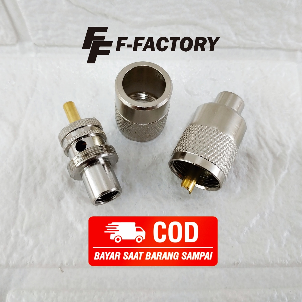 Jual Konektor PL Male kabel RG8.Cocok buat Konektor Antena HT dan Rig. | Shopee Indonesia