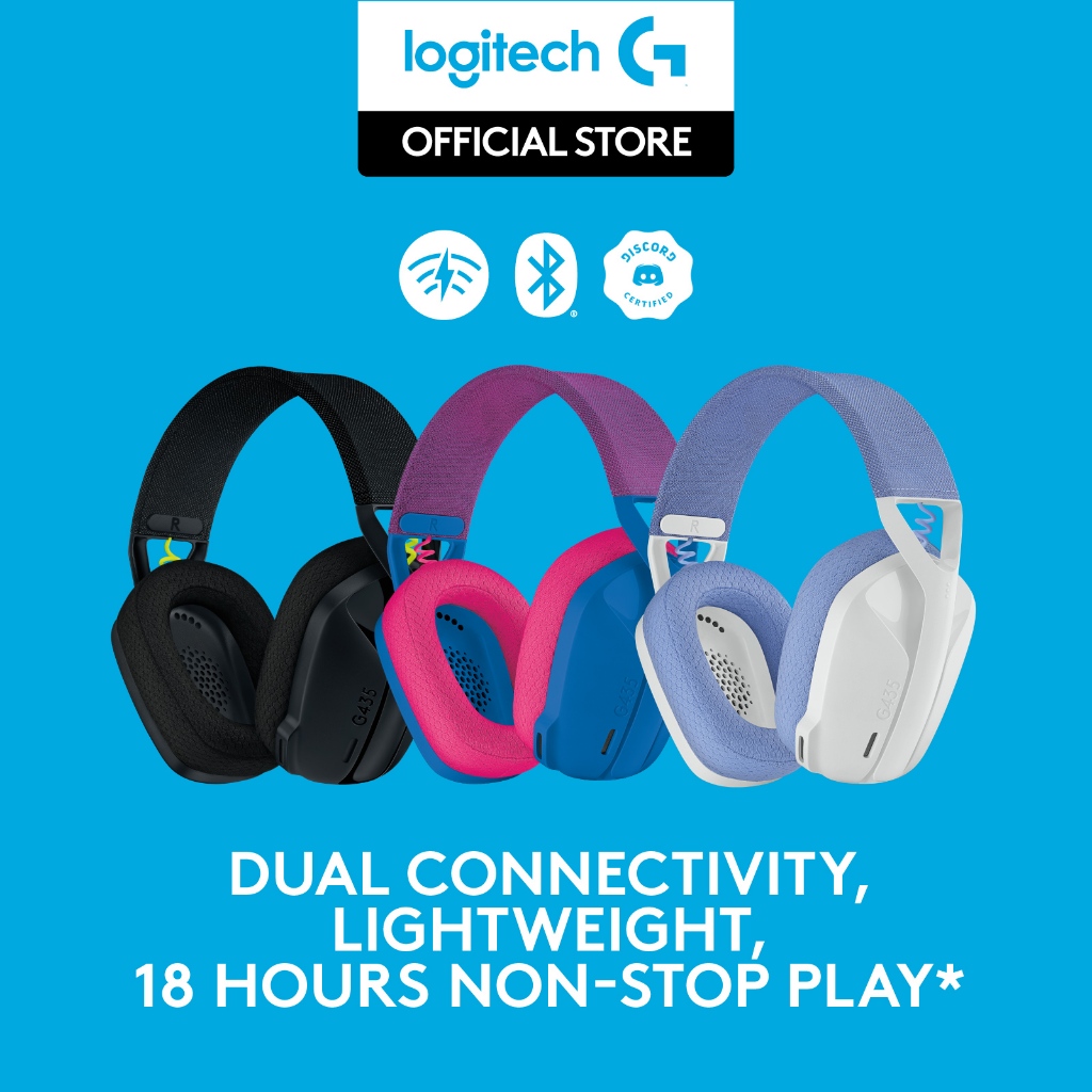 Jual Logitech G435 Headset Gaming Lightspeed Bluetooth Wireless ...