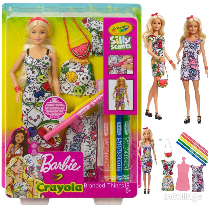 Jual Barbie Crayola Silly Scent Color Doll Coloring Boneka Berbi ...