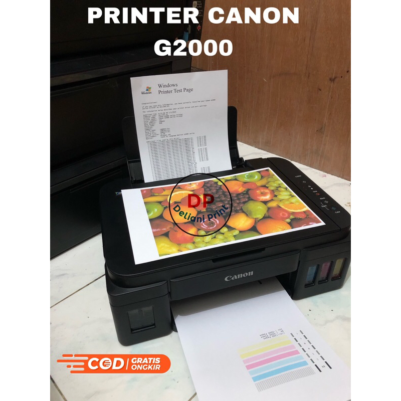 Jual PRINTER CANON PIXMA G2000 SECOND NORMAL SIAP PAKAI | Shopee Indonesia