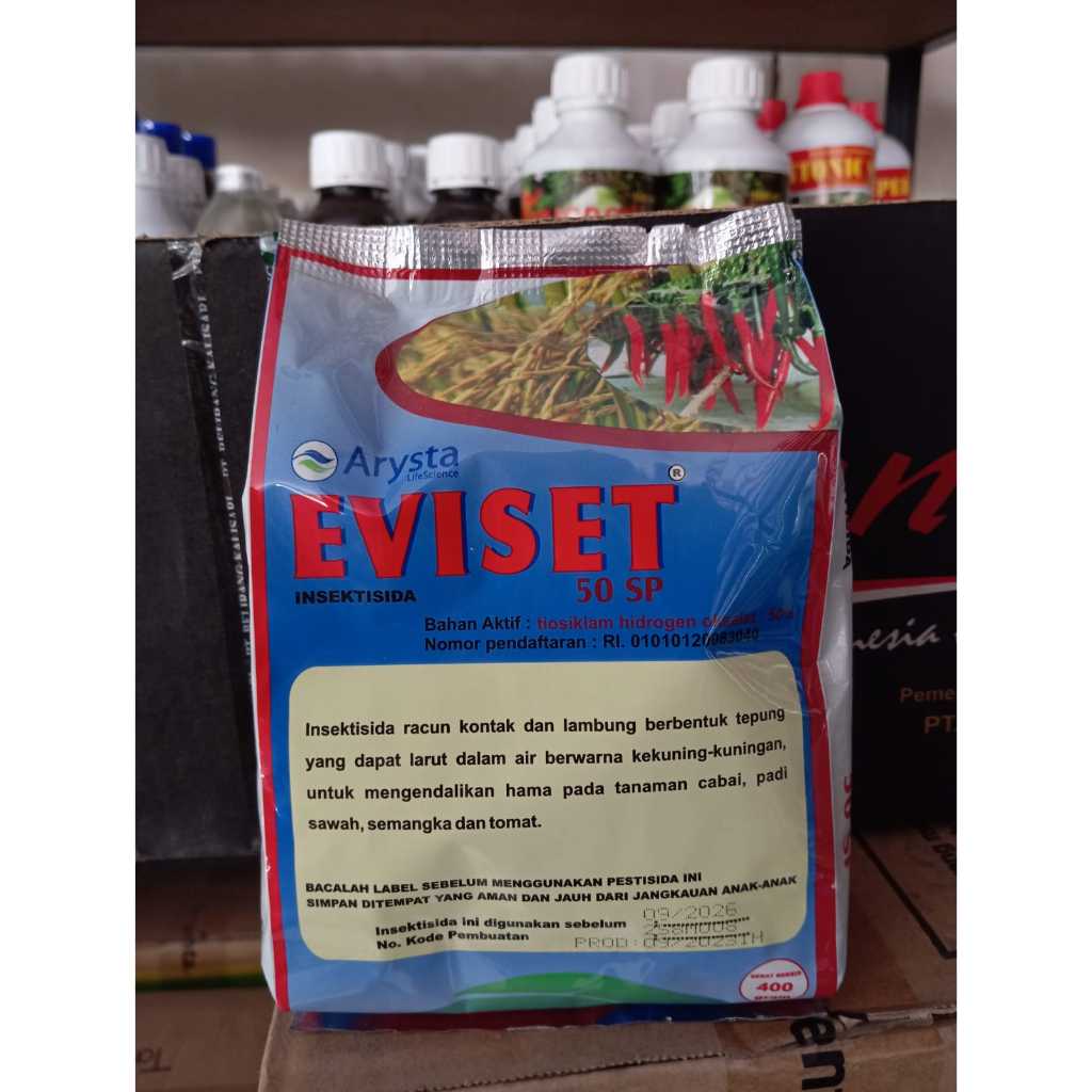 Jual Insektisida kontak dan lambung EVISET untuk cabai tomat isi 400gr ...