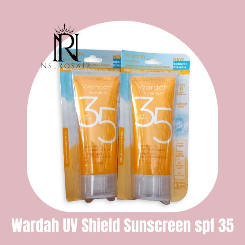 Jual WARDAH UV Shield Essential Sunscreen Gel SPF 35 PA+++ 40ml ...