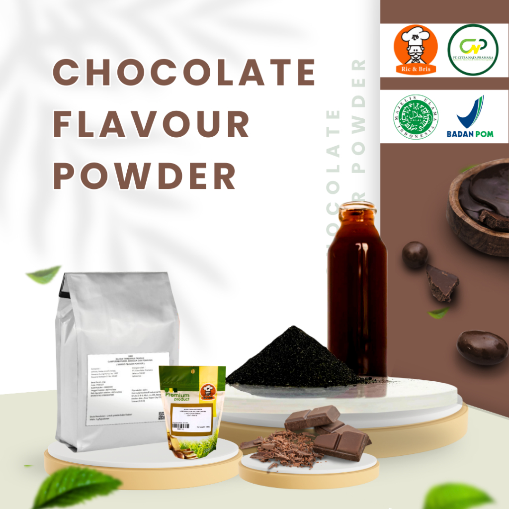 Jual Chocolate Flavour Powder / Perisa Bubuk Coklat / Perasa Flavor ...