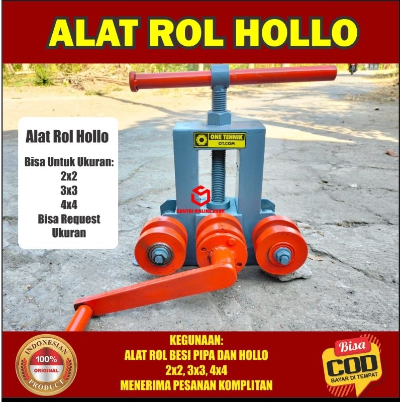 Jual (TERBARU) ALAT ROL BESI HOLLO MANUAL Ukuran 2x2 cm 2x4 cm 3x3 cm ...