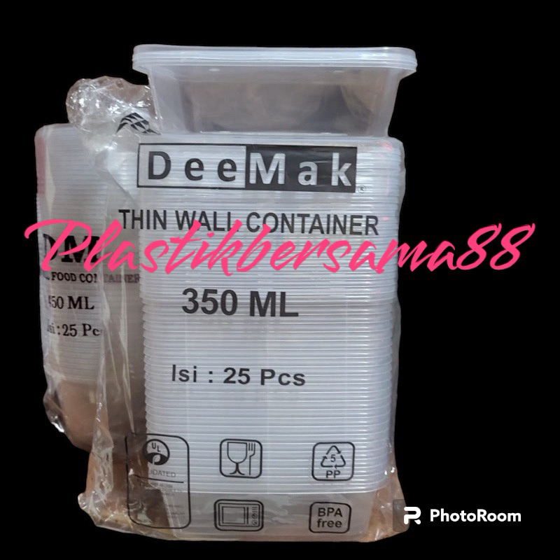 Jual THINWALLL CONTAINER UK 350ML isi 25pcs | Shopee Indonesia
