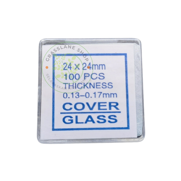 Jual Kaca Penutup Preparat 24x24 Cover Deck Glass Mikroskop 24 x 24 ...