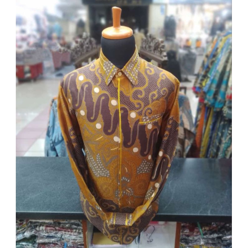 Jual KEMEJA BATIK SMOCK DOBBY FULL TRIKOT WAFER ADEM PREMIUM THAMRIN ...