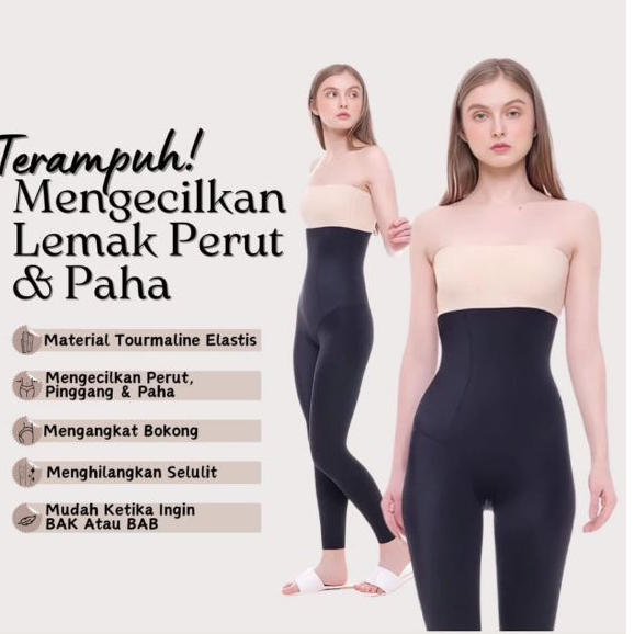 Jual LEGGING TOURMALINE POSTPARTUM CORSET / KORSET LEGGING HITAM ...