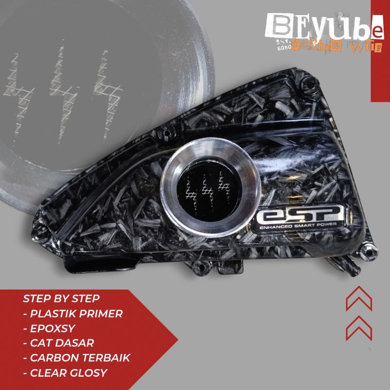 Jual cover filter carbon forged veloscope "petir" honda beat esp//beat ...