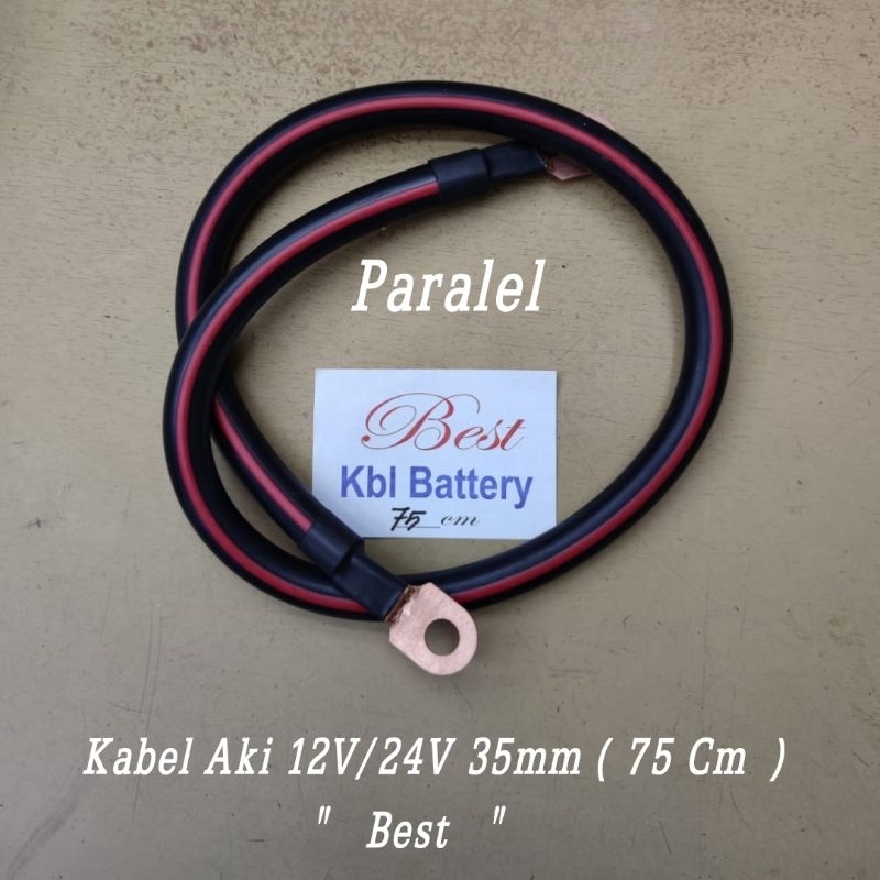 Jual KABEL AKI ACCU MOBIL 12V/24V 35MM PANJANG 75CM " BEST " | Shopee Indonesia