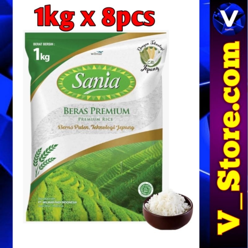 Jual Beras SANIA Premium 8Kg (1Kg x 8pcs) | Shopee Indonesia