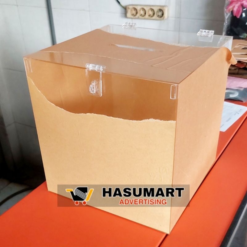 Jual Box Akrilik Undian / Kotak Saran Akrilik / Kotak Amal / Box ...