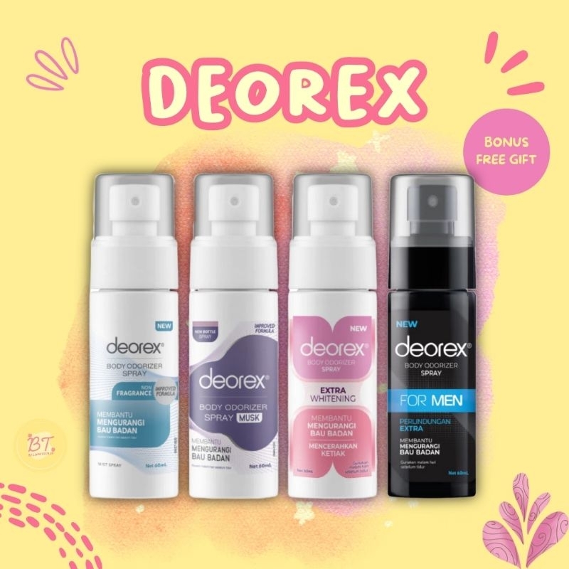 Jual (READY STOCK) DEOREX Body Odorizer Spray All Varian 60 ml ...
