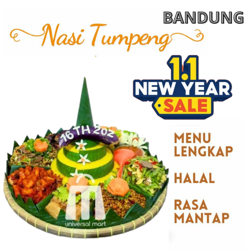 Jual Nasi Kuning Nasi Tumpeng Tumpeng Tampah Porsi 10 ayam goreng/ bakar, Rendang / dendeng sapi ...