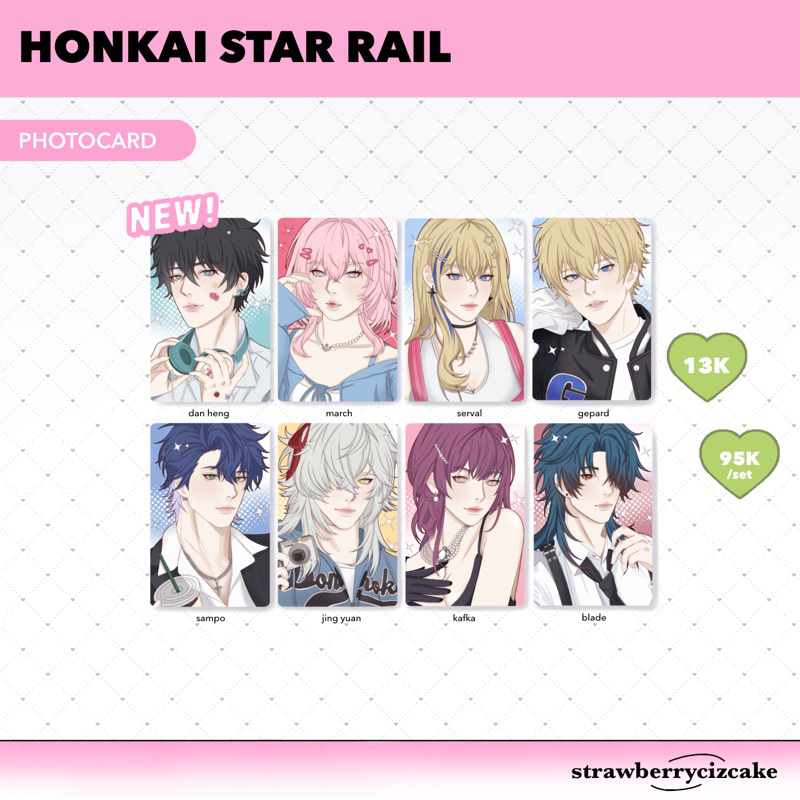Jual honkai star rail hsr photocard - strawberrycizcake | Shopee Indonesia